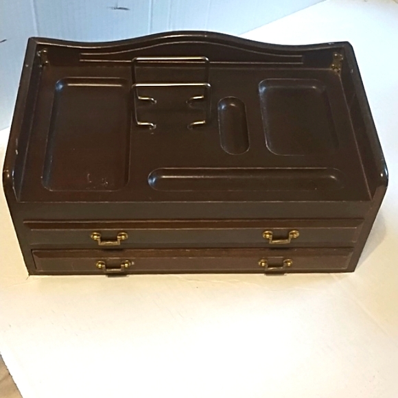 Other | Mens Vintage Brown 2 Drawer Valet Box | Poshmark